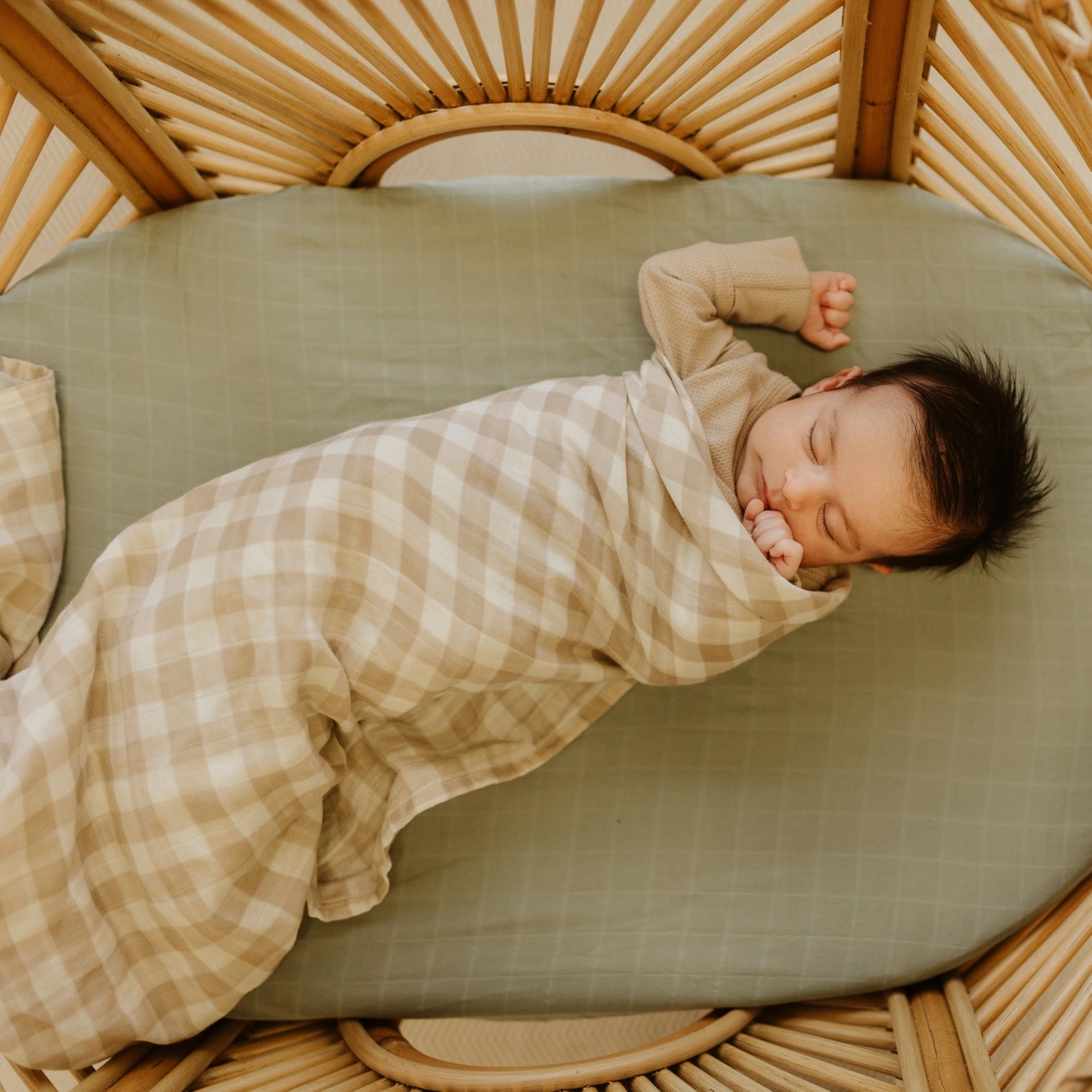 Snug As a Bub Co Swaddle - Classic Gingham – Haus of Bloom